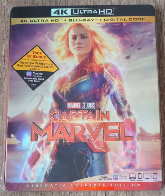 CAPTAIN MARVEL (Cinematic Universe Edition) - 4K Ultra HD + Blu-ray EUR ...