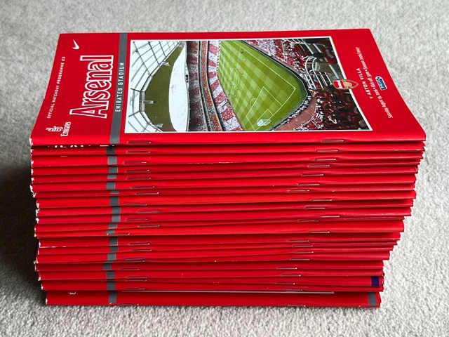 FULL SET 2006/2007 Arsenal FC Home Game Match Programmes 1st at ...