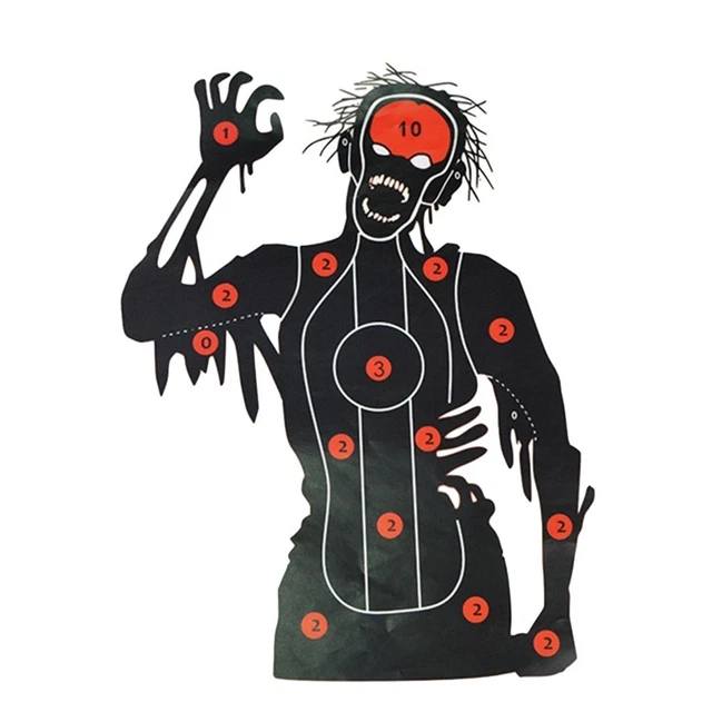 TARGET PAPER CLOWN Balloon For Hunting Practice Head Chest Ring Outdoor ...