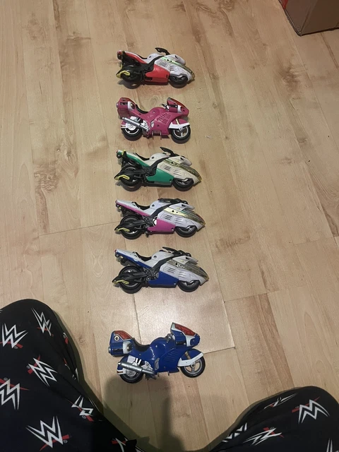 POWER RANGERS TIME Force Vector Motor Cycle And Lightspeed Cycles 2000 ...