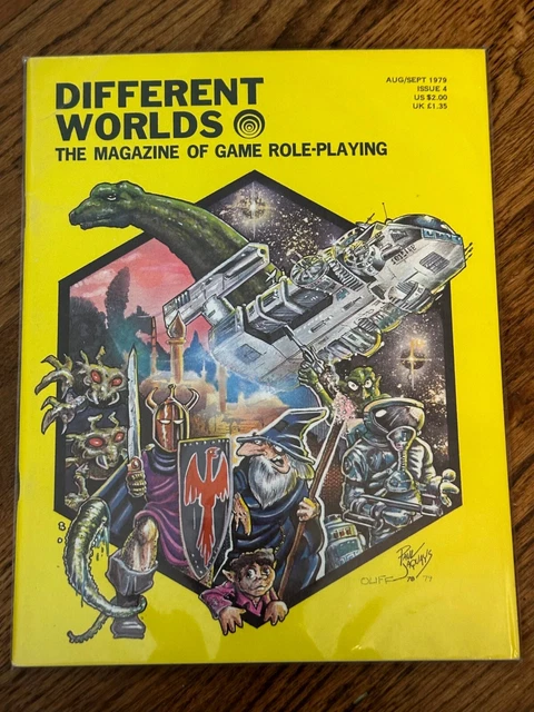 VINTAGE DIFFERENT WORLDS #4 Role Playing Magazine AD&D Runequest 1979 ...