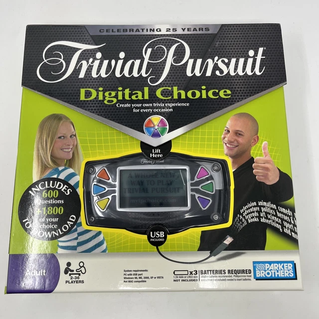 *NEW* TRIVIAL PURSUIT Trivia Game Digital Choice | Electronic | Parker ...