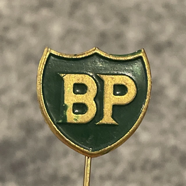 VINTAGE BRASS BP Oil Logo British Petroleum Petrol Auto Car Hat Stick Lapel Pin $25.78 - PicClick CA