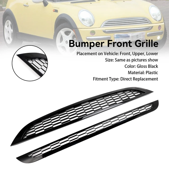 2PCS HONEYCOMB MESH Front Grill Grille pour Mini Cooper R50 R52 R53 ...