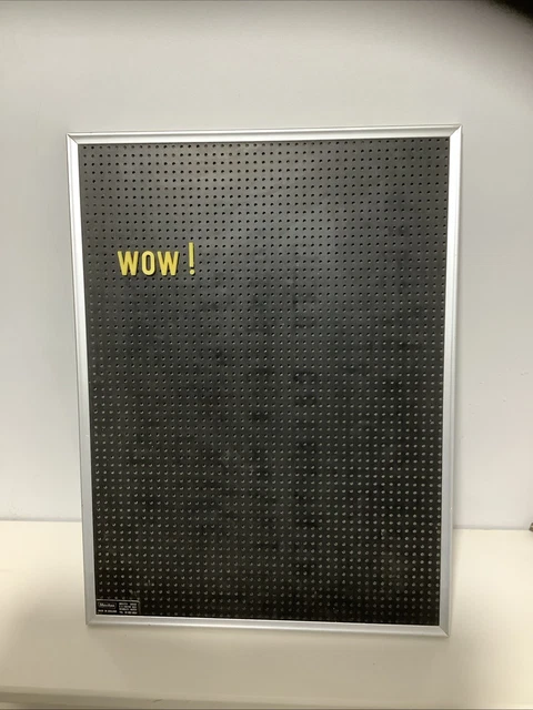 VINTAGE PEG BOARD With Box Of Letters £21.52 - PicClick UK