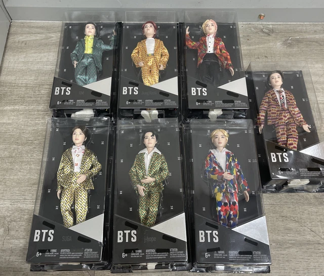 BTS DOLLS/FIGURES MATTEL Jimin Jung Kook RM J-Hope In Boxes K-Pop ...