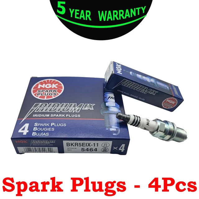 NEW 4PACK BKR5EIX-11 Iridium Spark Plug 5464 More Power More Spark Upgrade $41.57 - PicClick CA