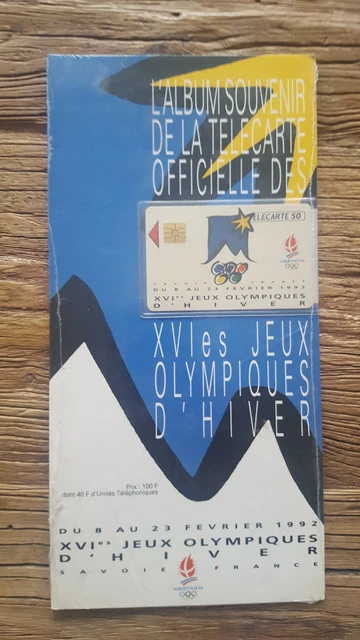 ALBUM SOUVENIR DE La Telecarte Officielle Des Xvi Jo D'hiver Neuf Sous ...