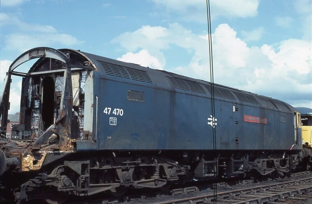 ORIGINAL JOHN STRANGE Slide . Accident Damaged Brush Class 47 47470 ...