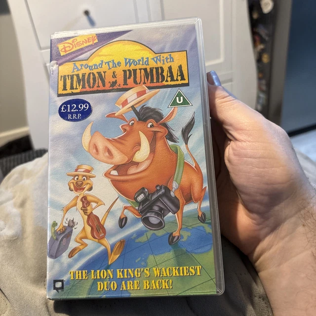 AROUND THE WORLD with Timon and Pumbaa, Rare UK Disney VHS Video, Cert ...