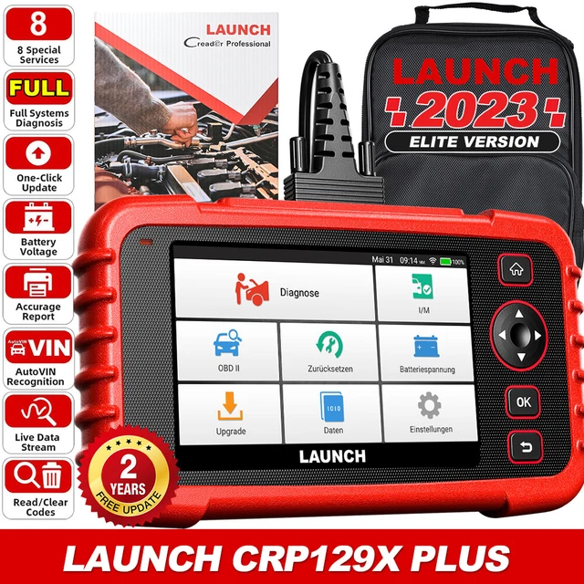 LAUNCH CRP129X PLUS Profi OBD2 Escáner Diagnóstico Sistemas Completos ...