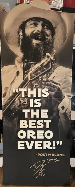 LIMITED-EDITION POST MALONE Oreo cookies Cardboard Standee ...