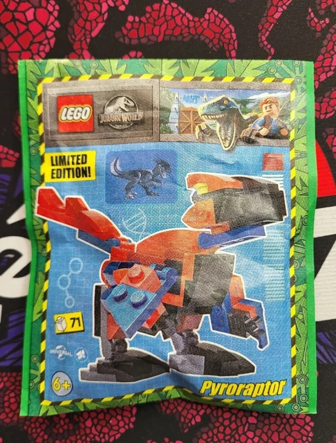 LEGO JURASSIC WORLD Pyroraptor 122329 Paper Bag Set SEALED Limited ...