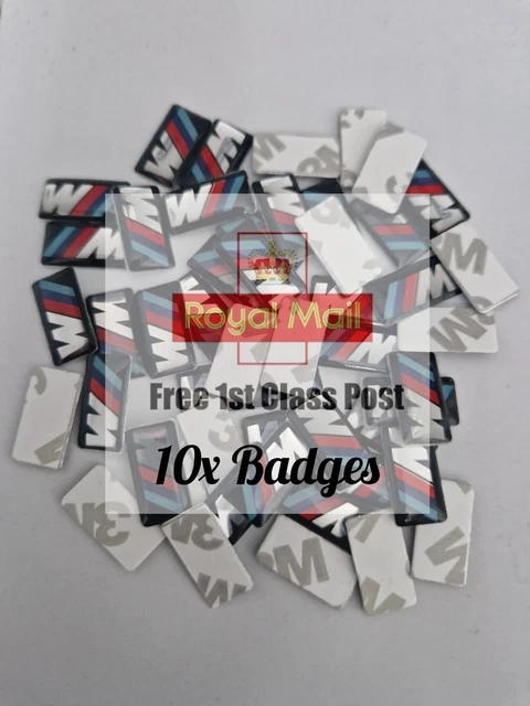 10X BMW M Sport Alloy Wheel Badge Sticker Emblem Decal Bmw 17Mm X 9Mm £ ...