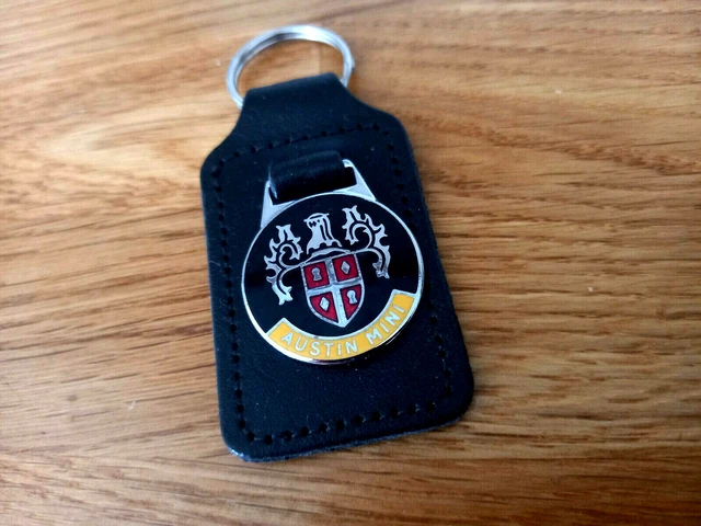 CLASSIC MINI COOPER S Austin Leather Key Ring Fob NOS Rare Downton Mpi ...