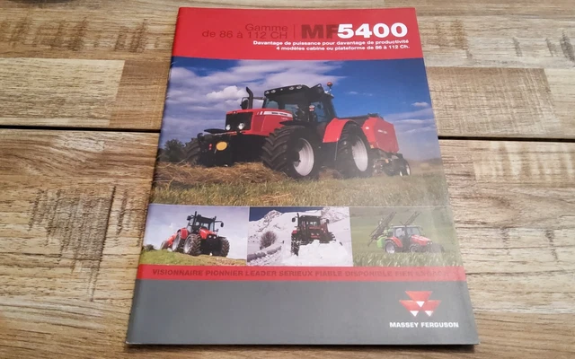 BROCHURE CATALOGUE PROSPECTUS tracteur massey ferguson moissonneuse mf 5400 EUR 8,99 - PicClick IT