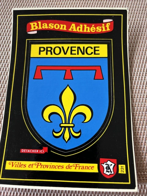 BLASON ADHÉSIF VILLES Et Provinces De France 231 Provence EUR 2,20 - PicClick FR