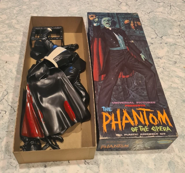 AURORA ORIGINAL 1964 "The Phantom of The Opera" #428-98 Model Kit Boxed ...