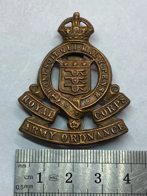 ORIGINAL BRITISH ARMY WW1 / WW2 Royal Army Ordnance Corps Cap Badge £12 ...