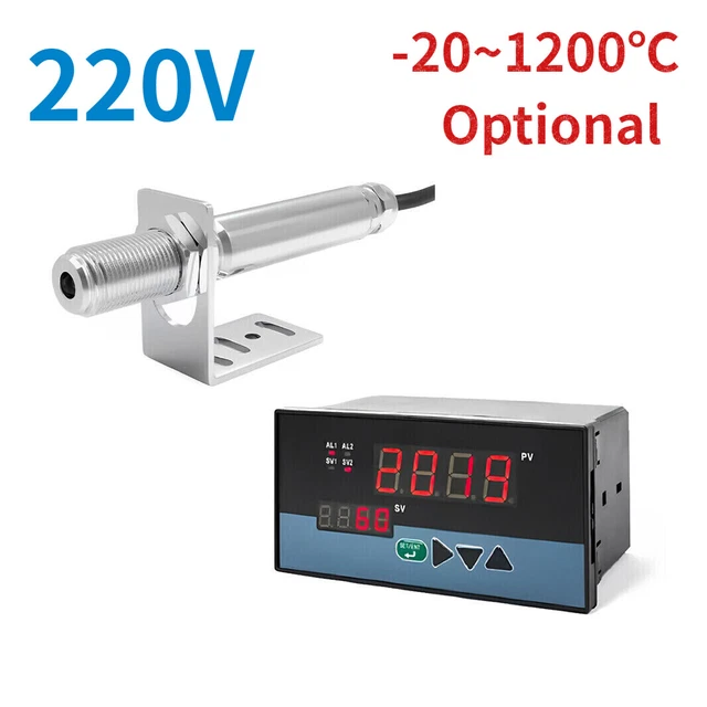 4-20MA INDUSTRIAL INFRARED Thermometer Sensor Non-contact Temperature ...