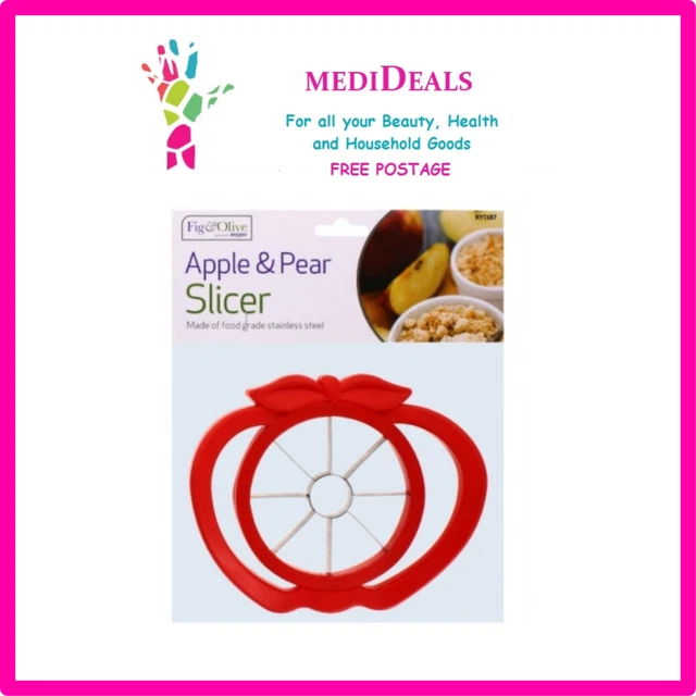 FIG & OLIVE Apple & Pear Slicer - Apple Shaped With Stainless Steel ...