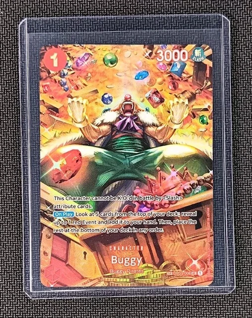 ONE PIECE CARD Game Buggy OP03-008 SP Alternate Alt Art (OP06 English ...