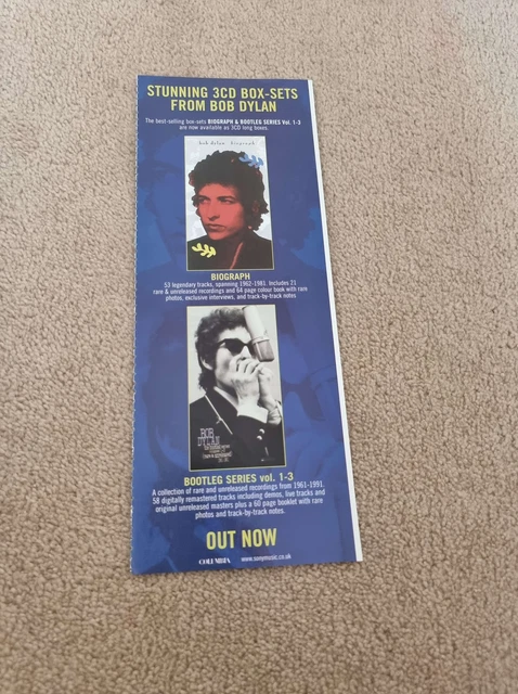 TNEWL21 ADVERT 11X4 Bob Dylan : Biograph / Bootleg Series Vol.1-3 £2.99 ...