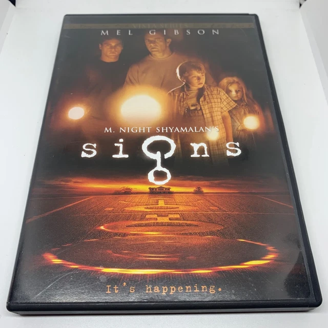SIGNS (DVD 2002) M. Night Shyamalan, Mel Gibson, Free Domestic Shipping ...