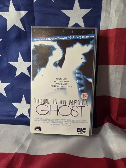 GHOST (1990) - VHS - Patrick Swayze, Demi Moore, Whoopi Goldberg £3.29 ...