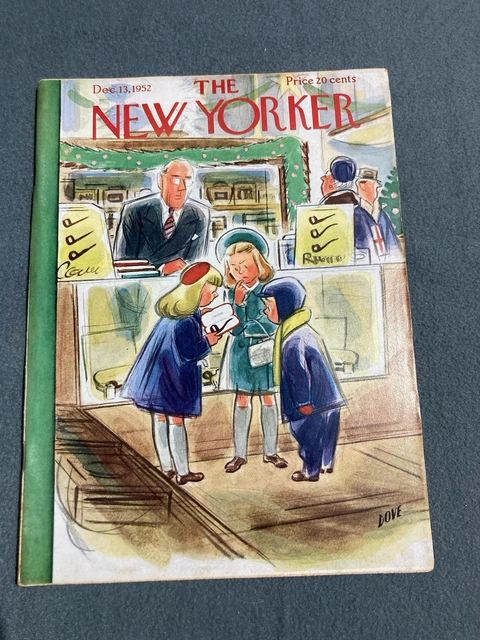 THE NEW YORKER Complete Magazine christmas Dec 13, 1952 GREAT COVER FOR ...
