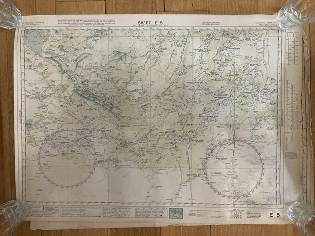 15 ORIGINAL RAAF WW2 AUSTRALIAN AERONAUTICAL MAPS Plus 3 Photo Copies ...
