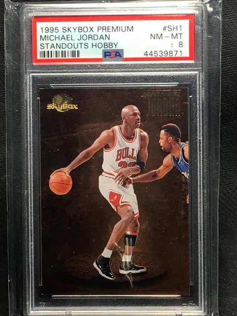 1995-96 SKYBOX PREMIUM Standouts Hobby Michael Jordan PSA 8 EUR 442,28 - PicClick FR