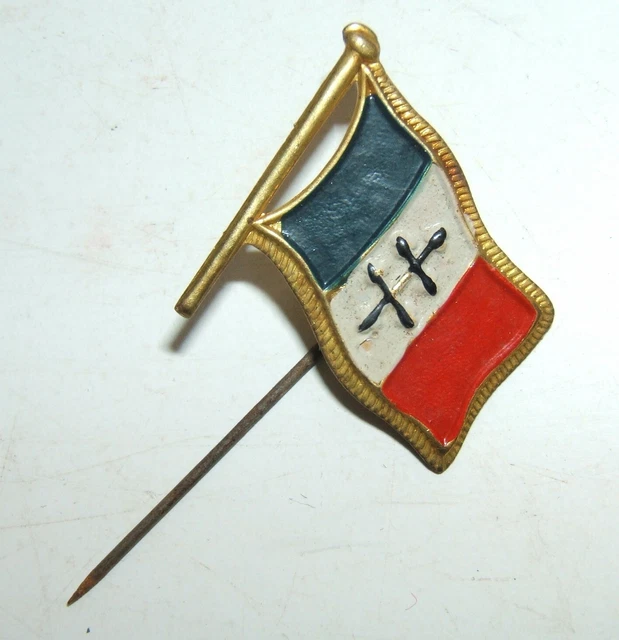 PETIT INSIGNE EPINGLETTE Epoque Liberation 1944 - Drapeau Croix De ...