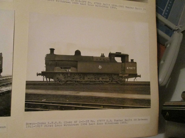 RAILWAY PHOTO 8X6 LNWR 0-8-4T 4F No 47877 BR ex works c1950's £6.00 ...