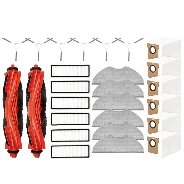 REPLACEMENT PARTS FOR Robot Vacuum H40/OV51 - Main/Side Brushes ...