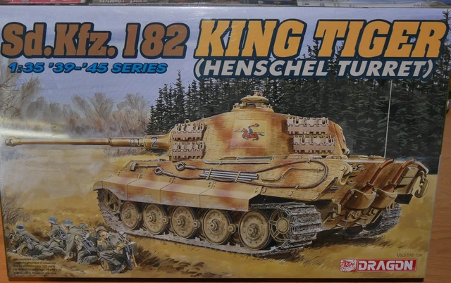 DRAGON 6208 SDKFZ 182 King Tiger Königstiger 2 Wehrmacht 1:35 - NEU EUR ...