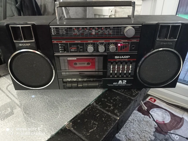 SHARP GF-A2 BOOMBOX Ghetto Blaster EUR 63,21 - PicClick FR