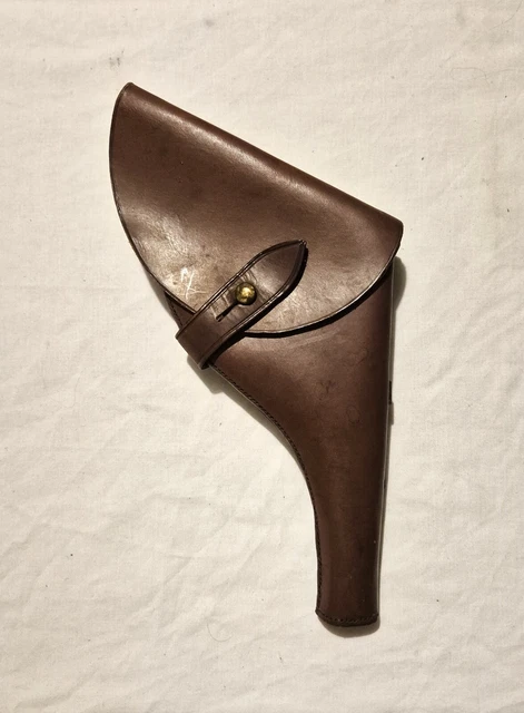 WW2 BRITISH ARMY Officers Leather Sam Browne Webley MkVI .38 Revolver ...