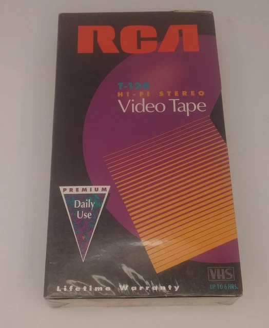 RCA BLANK VHS Video Tape. 6 Hour T-120 Premium Hi-Fi NEW and Factory Sealed. £3.59 - PicClick UK