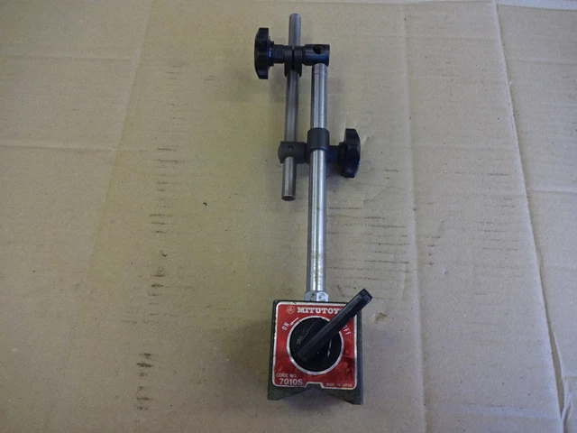 MITUTOYO MAGNETIC MAG clock stand No.7010S vee groved base 12mm / 10mm ...