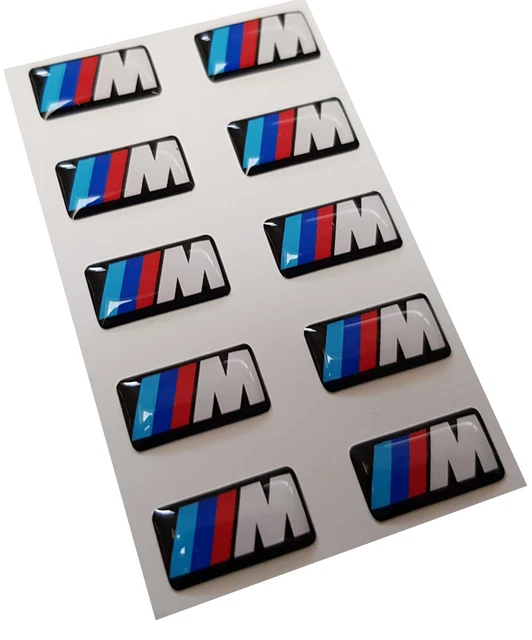 10X BMW M Sport Alloy Wheel Domed Gel Badge Sticker Emblem Decal Bmw ...