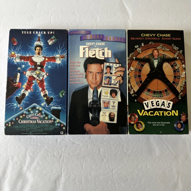 CHEVY CHASE 3VHS lot! National Lampoon Christmas Vacation Vegas Fletch ...
