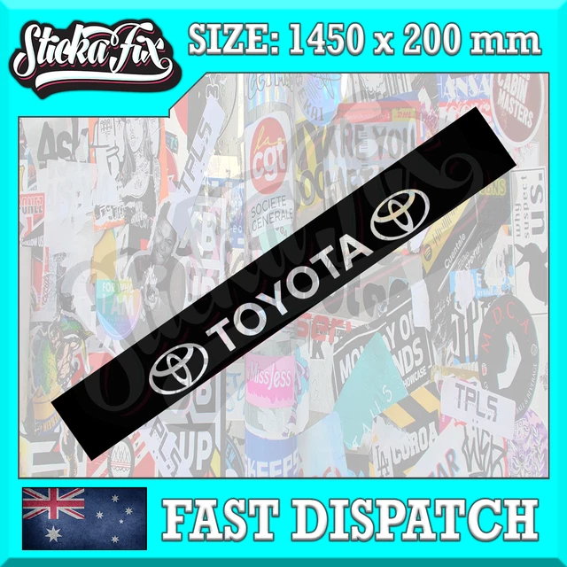 TOYOTA 2 WINDSCREEN Sunstrip Vinyl Decal Windshield Banner 4x4 Car EUR ...