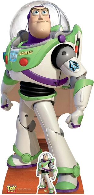 BUZZ LIGHTYEAR OFFICIAL Cardboard Cutout Standee 73cm W x 143cm H £22. ...