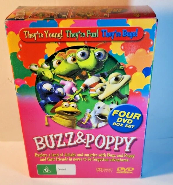 BUZZ AND POPPY 1-4 Children's DVD Complete Set G Rated 48 Episodes $20. ...