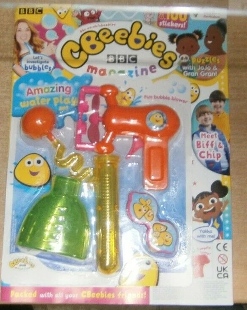 BBC CBEEBIES MAGAZINE #588 2021 Over 100 stickers +Bubble blower ...