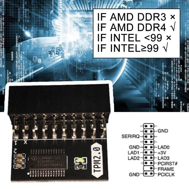 20PIN ASUS TPM-L R2.0/Gigabyte GC-TPM2.0 Compatible Module Platform ...