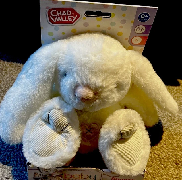CHAD VALLEY SNUGGLE Bunny Rabbit Plush Toy Comforter Toy 10” New Boxed ...