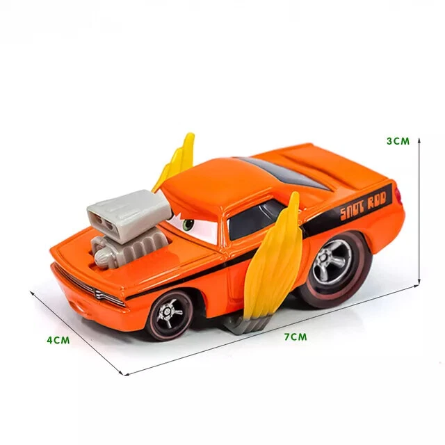 DISNEY PIXAR CARS Snot Rod With 2 Flames Diecast 1:55 Movie Toy Metal ...