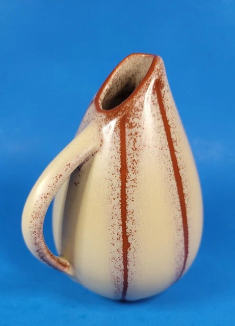 CERAMIC PITCHER MID Century Modern Pear Shaped With Handle 5" Tall $28. ...